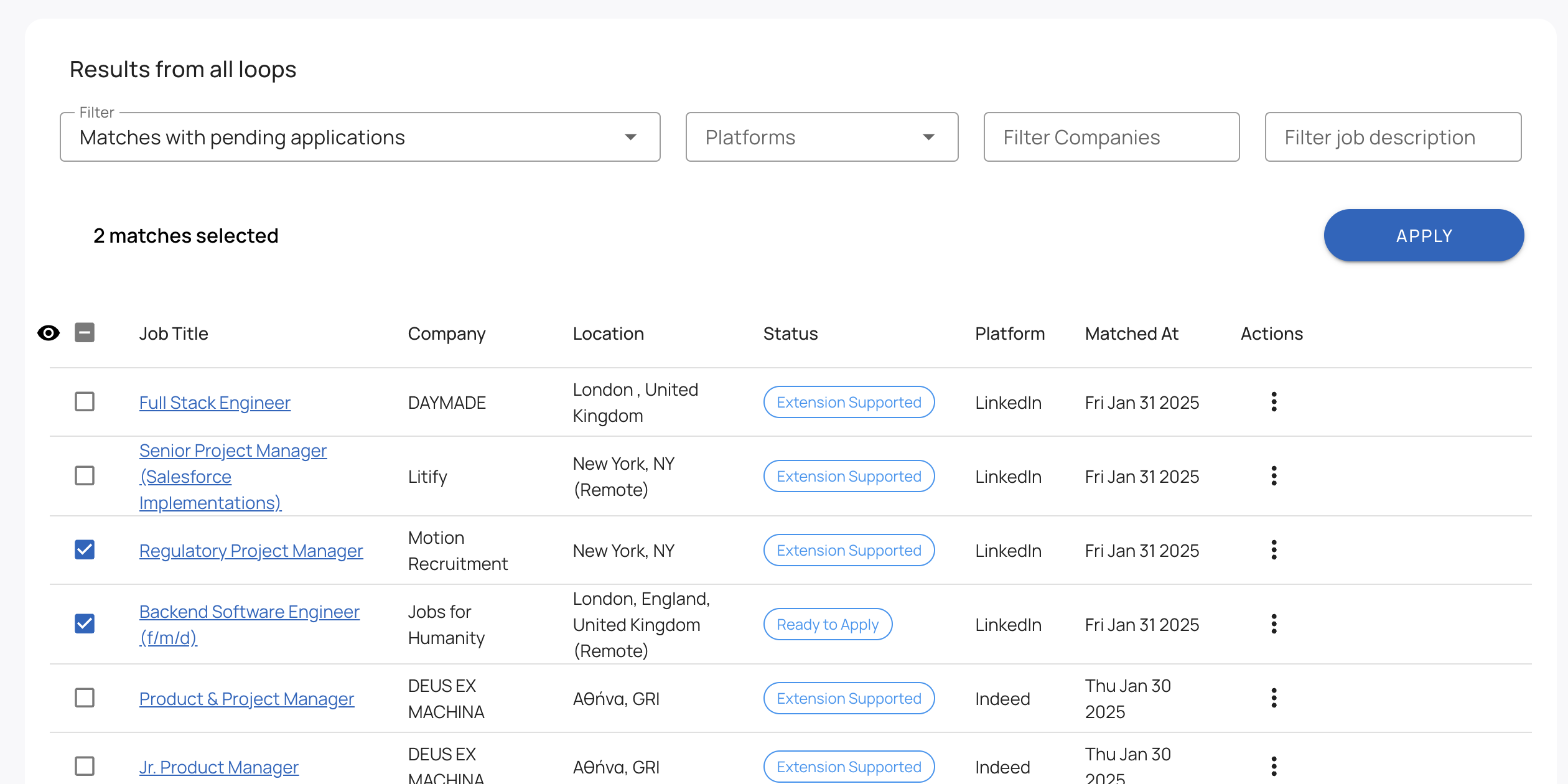 Linkedin Auto Apply Bot | Loopcv