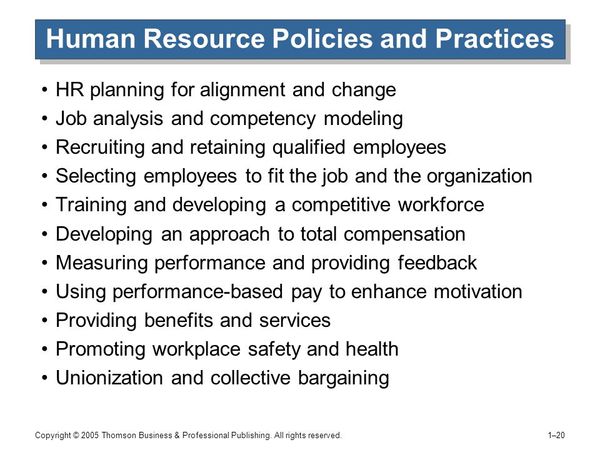 10 Essential HR Policies and Procedures