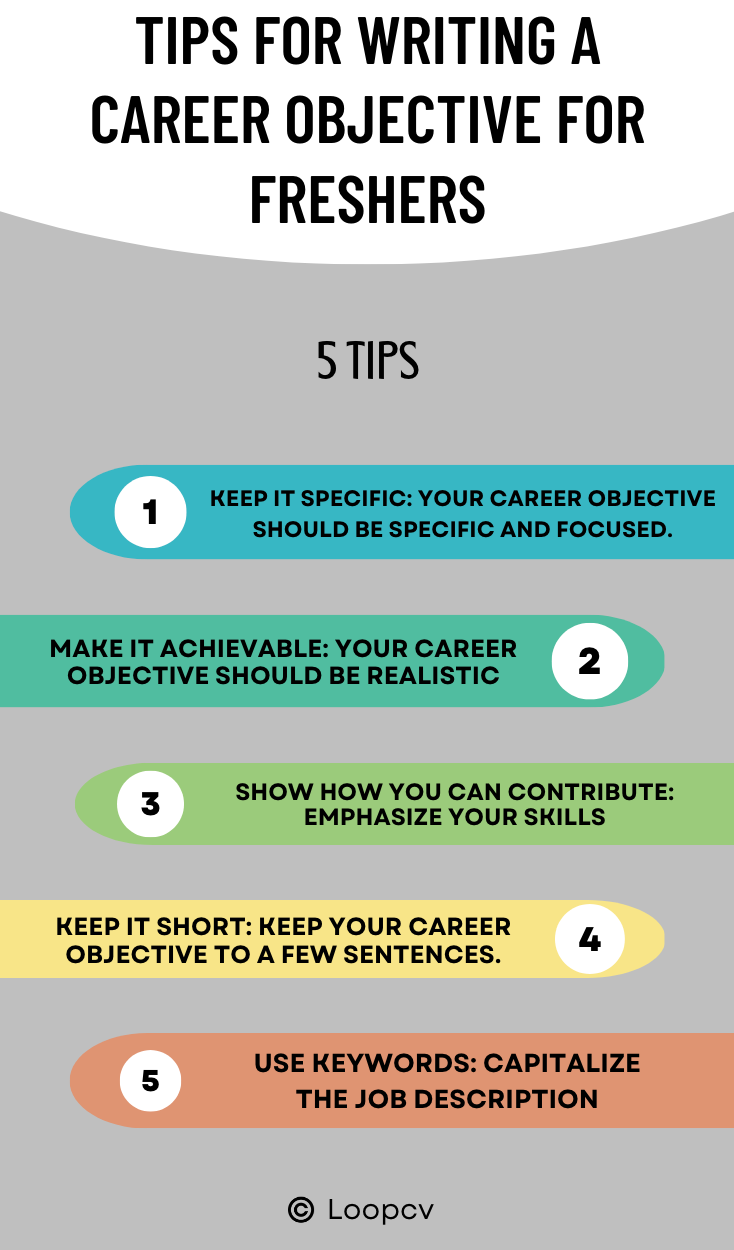 Career objective for freshers - Guide